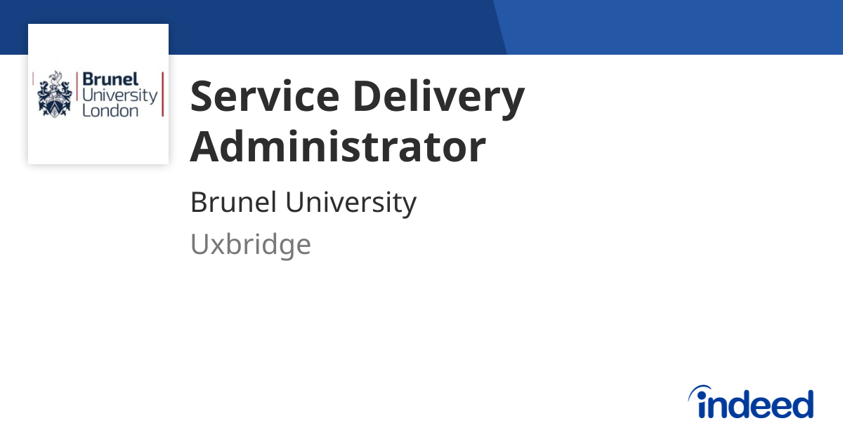 Service Delivery Administrator - Uxbridge UB8 3PH - Indeed.com
