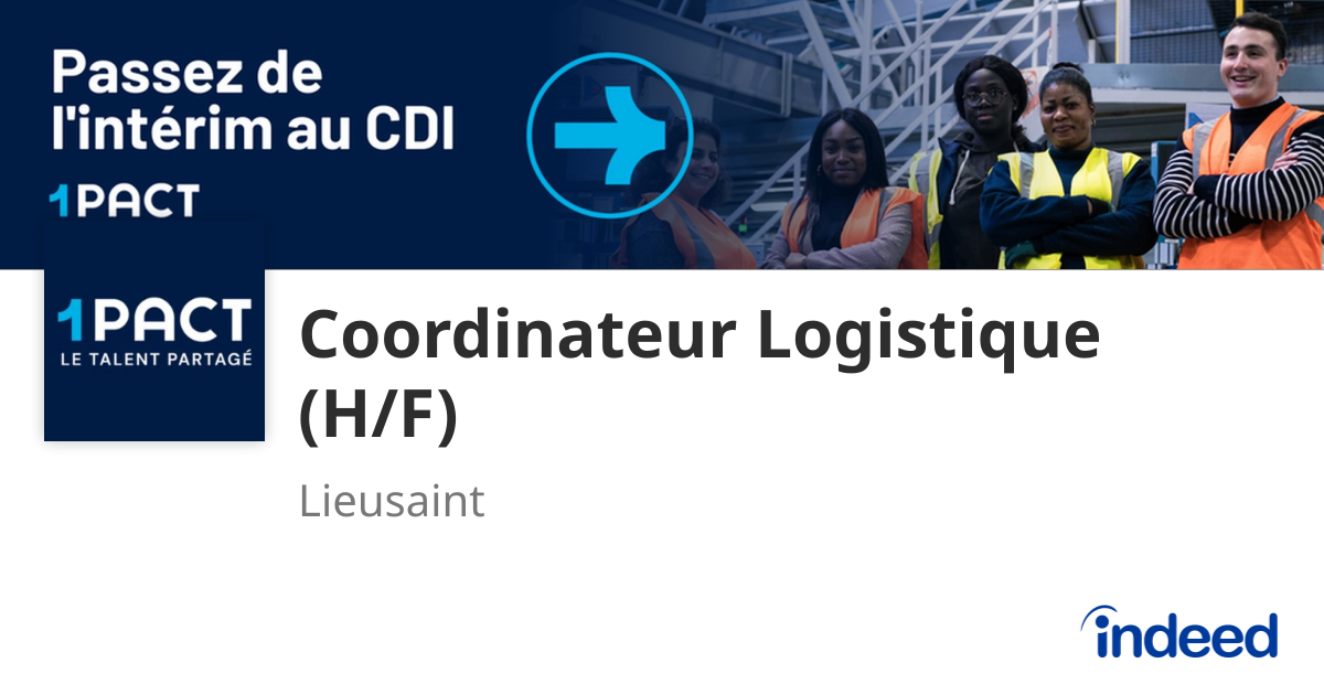 Coordinateur Logistique (H/F) - Lieusaint (77) - Indeed.com