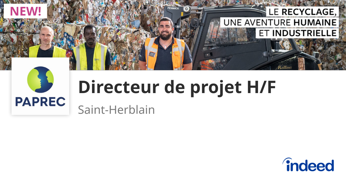 Directeur de projet H/F - 44800 Saint-Herblain - Indeed.com