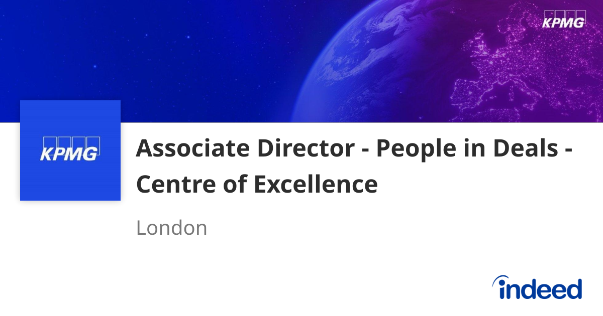 Associate Director - People in Deals - Centre of Excellence - London ...