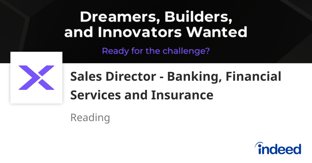 Sales Director - Banking, Financial Services and Insurance - Reading ...