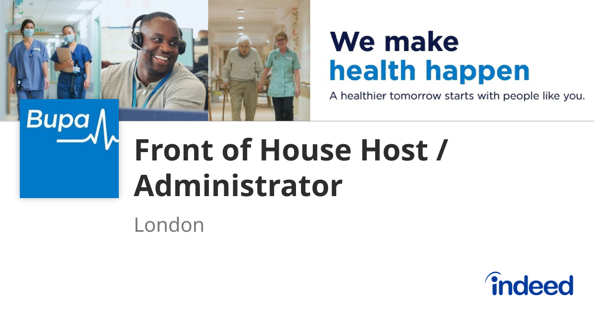Front of House Host / Administrator - London SW8 - Indeed.com