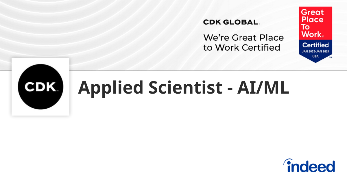 Applied Scientist - AI/ML - Hyderabad, Telangana - Indeed.com