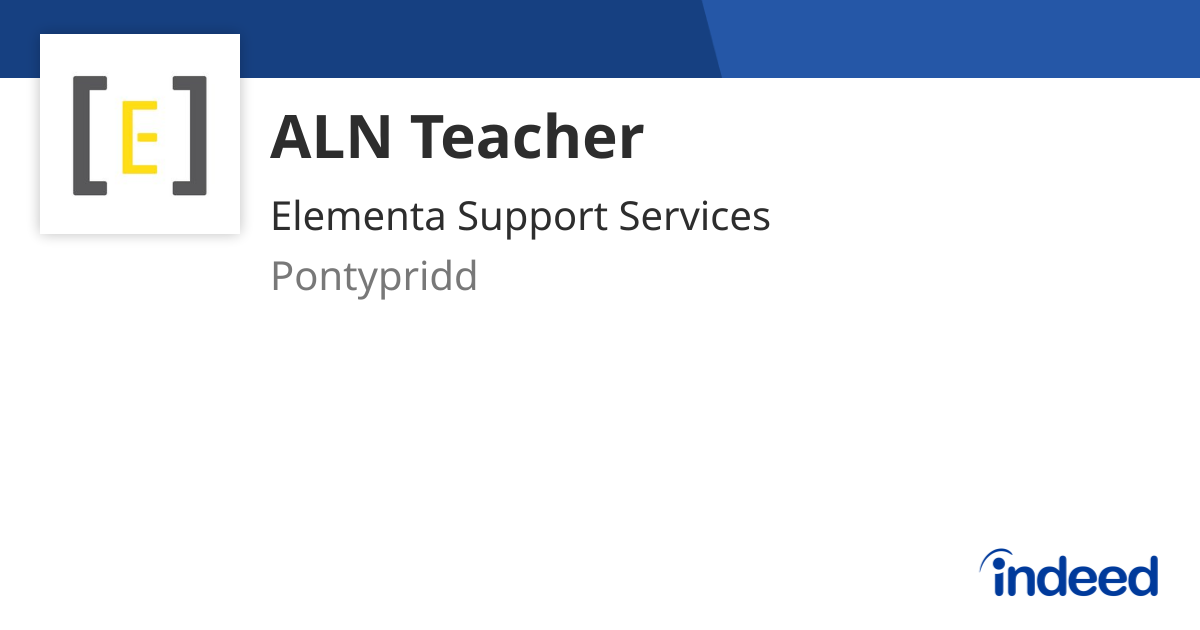 ALN Teacher - Pontypridd CF37 - Indeed.com