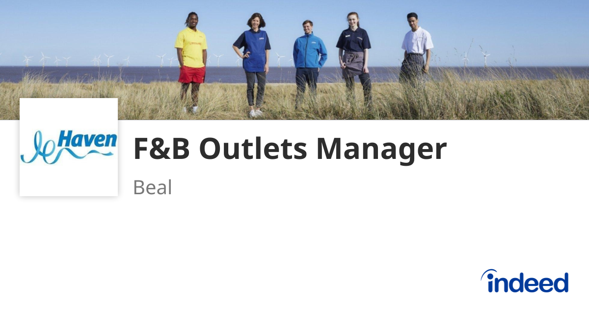 F&B Outlets Manager - Beal TD15 2PA - Indeed.com