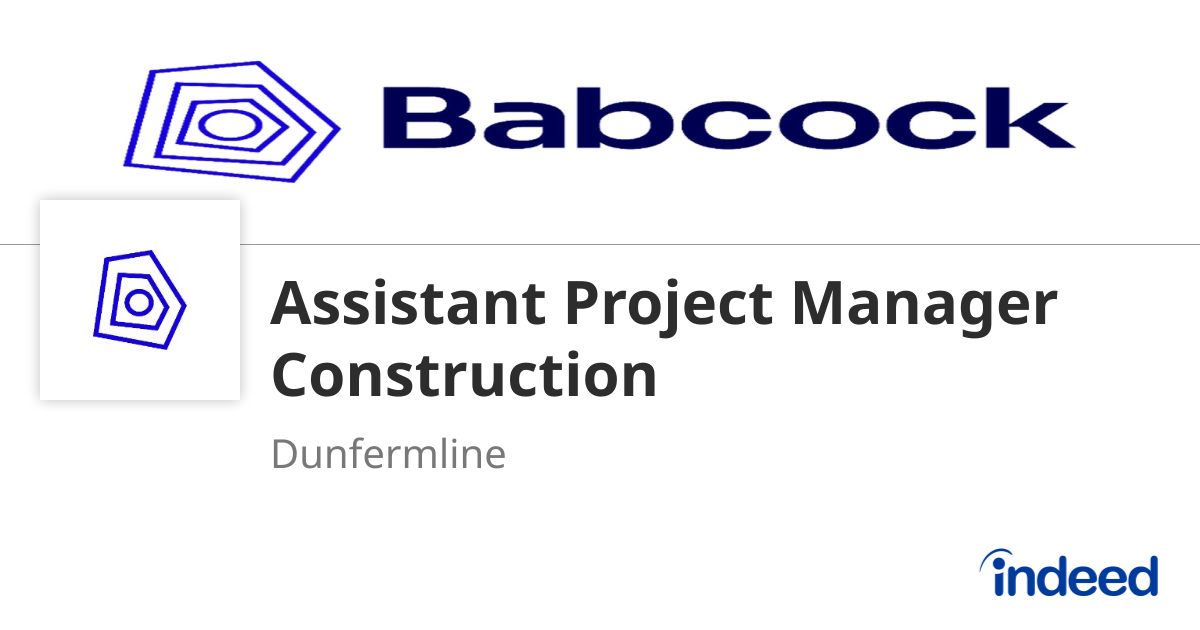 Assistant Project Manager Construction - Dunfermline KY11 2YD - Indeed.com