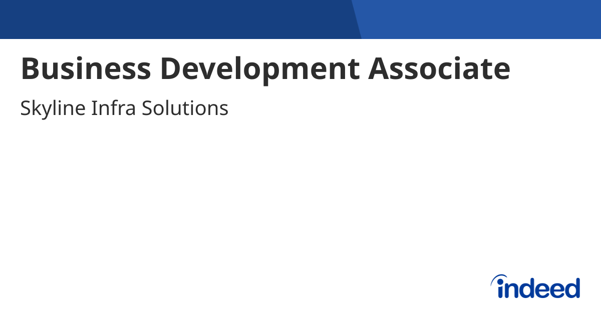 Business Development Associate - Dhaiya, Dhanbad, Jharkhand - Indeed.com