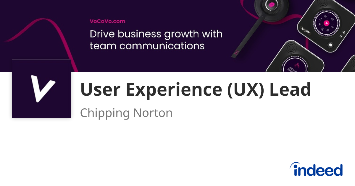 User Experience (UX) Lead - Chipping Norton OX7 6XU - Indeed.com