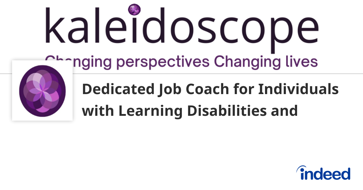 Dedicated Job Coach for Individuals with Learning Disabilities and ...
