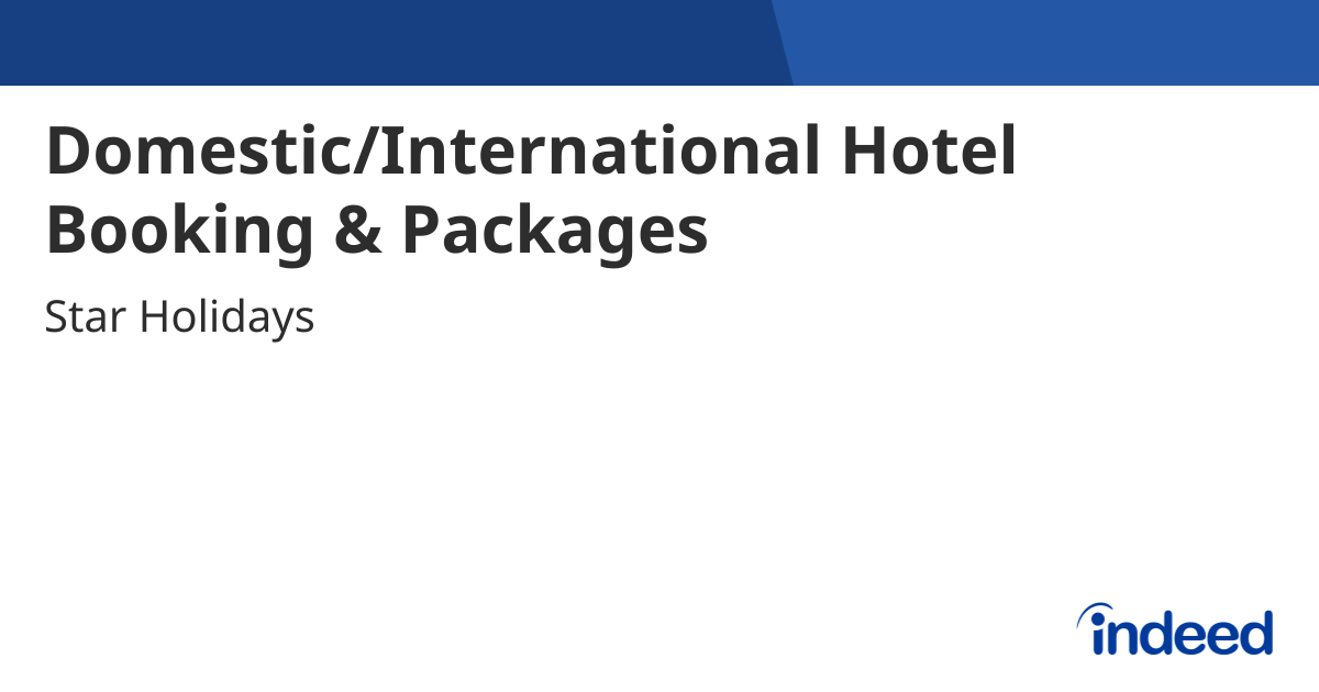 Domestic/International Hotel Booking & Packages - Matunga, Mumbai ...