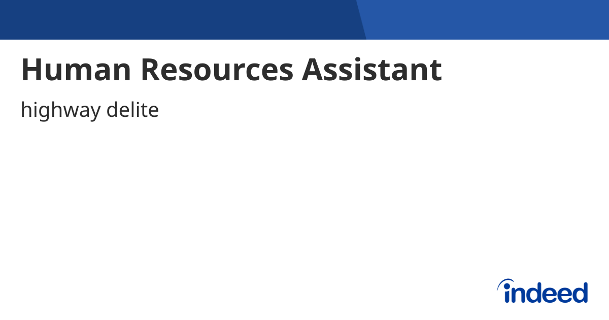 Human Resources Assistant - Vasant Kunj, Delhi, Delhi - Indeed.com
