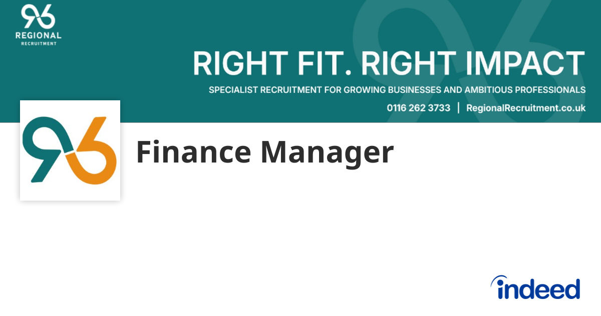 Finance Manager - Worcestershire - Indeed.com