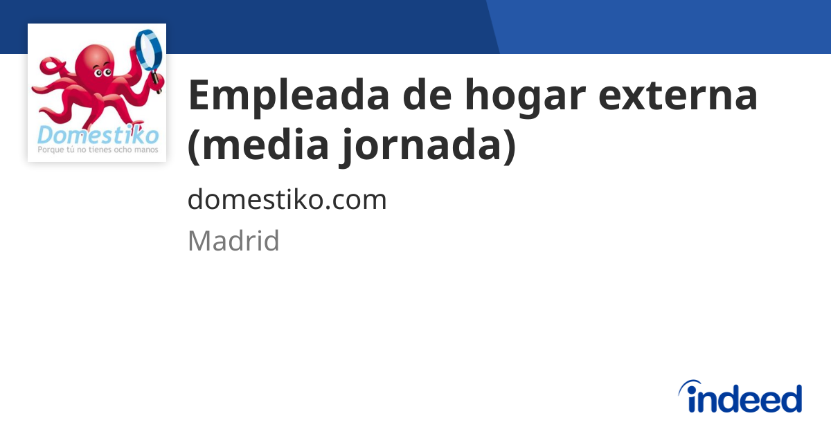 Empleada de hogar externa (media jornada) - Madrid, Madrid provincia ...