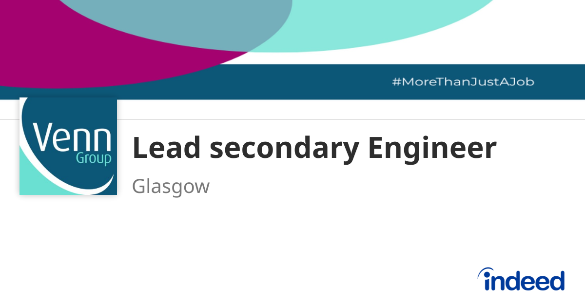 Lead secondary Engineer - Glasgow - Indeed.com