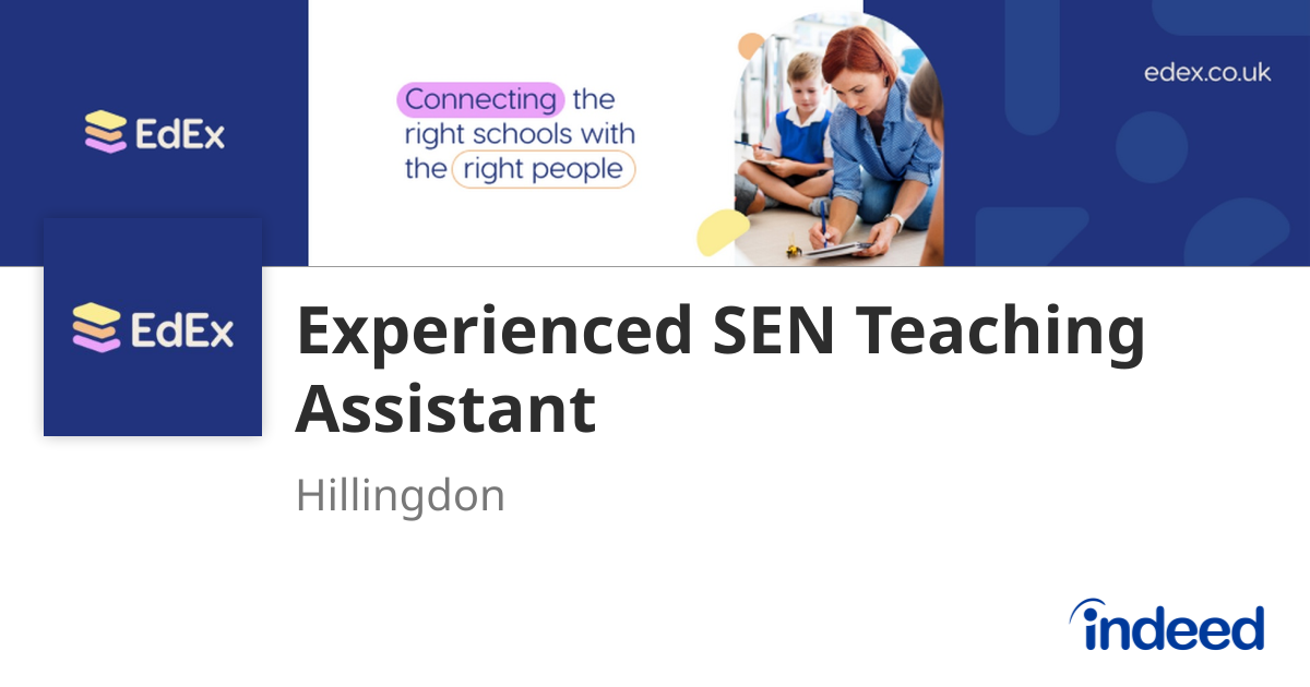 Experienced SEN Teaching Assistant - Hillingdon - Indeed.com