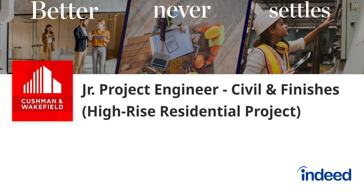 Jr. Project Engineer - Civil & Finishes (High-Rise Residential Project ...