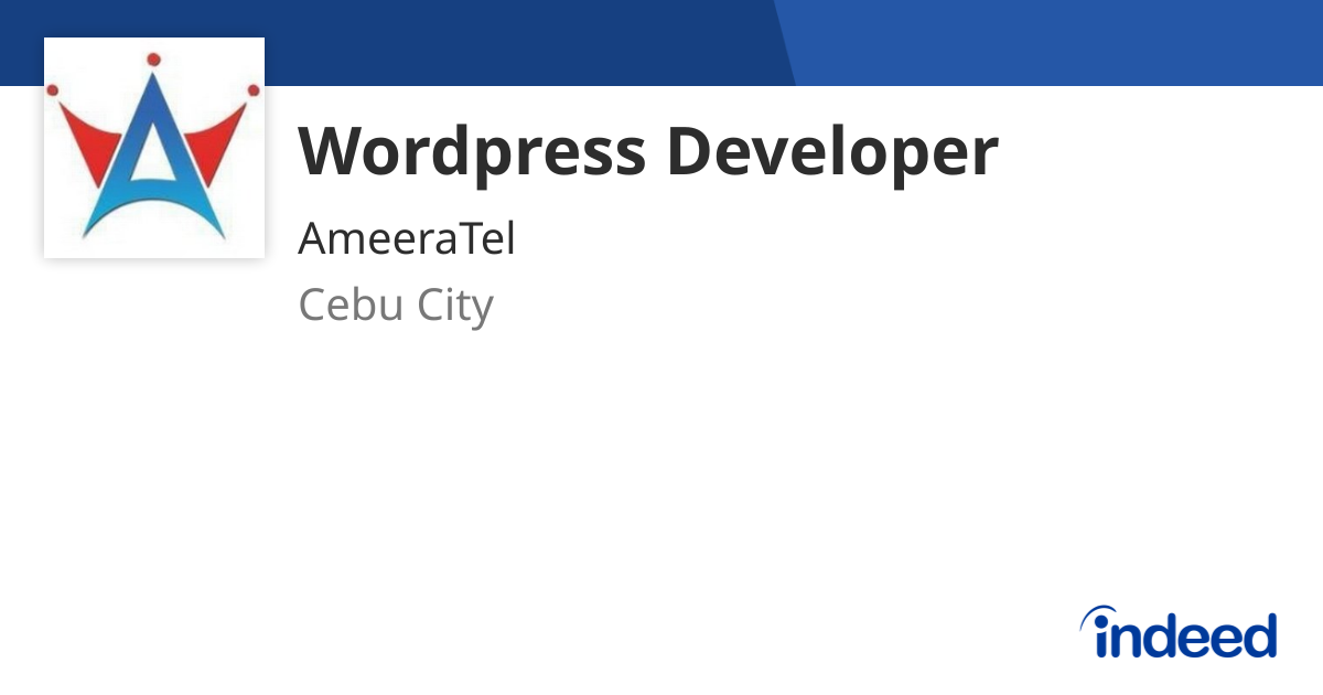 Wordpress Developer - Cebu City 6000 P07 - Indeed.com
