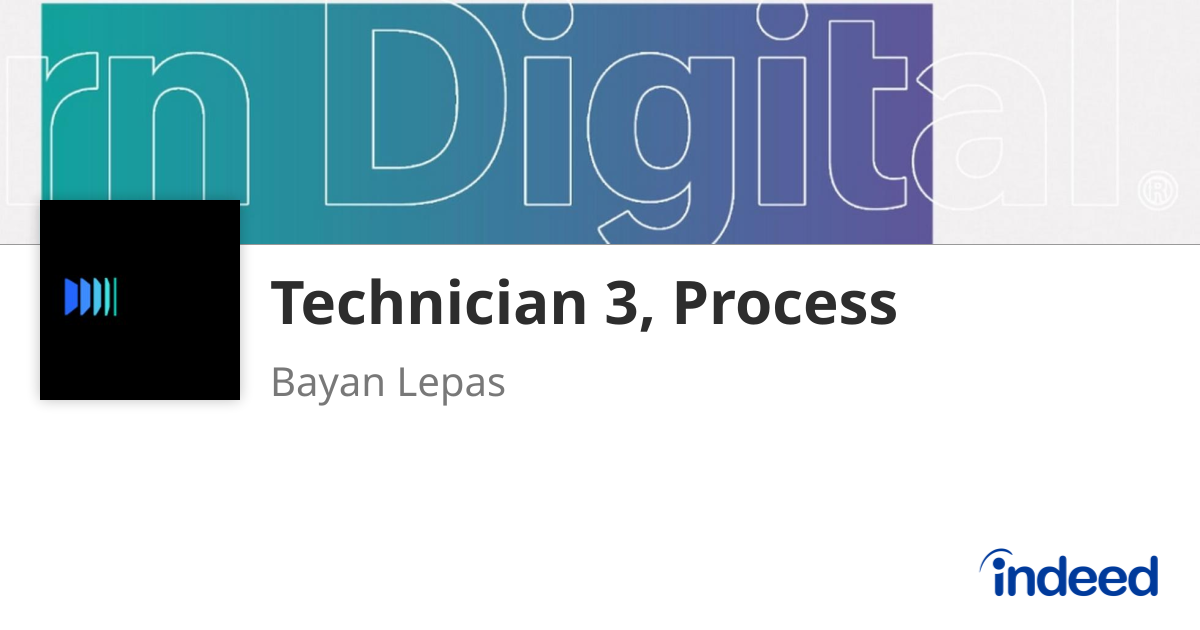 Technician 3, Process - Bayan Lepas - Indeed.com