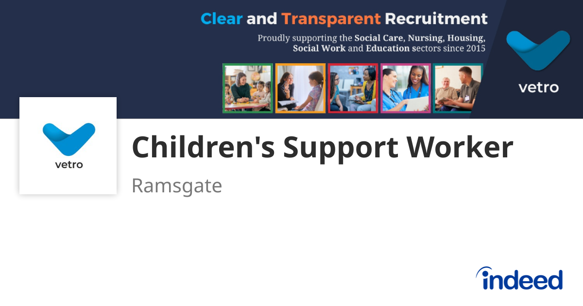 Children's Support Worker - Ramsgate - Indeed.com