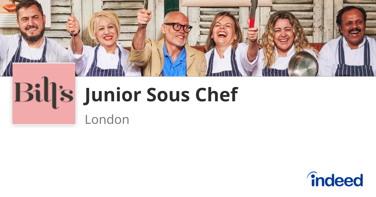 Junior Sous Chef - London SE10 9JB - Indeed.com