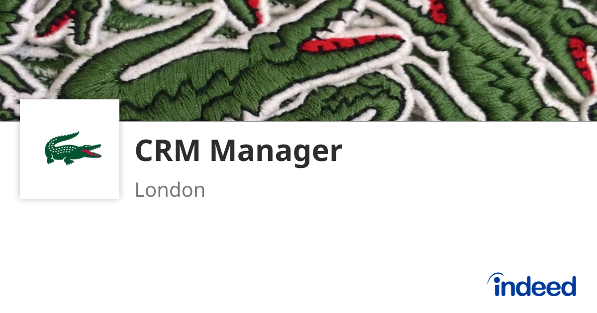 CRM Manager - London - Indeed.com