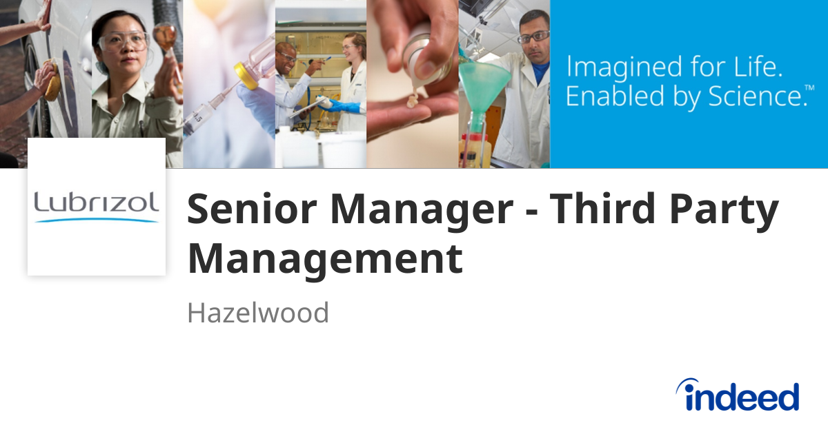 Senior Manager - Third Party Management - Hazelwood DE56 4AN - Indeed.com