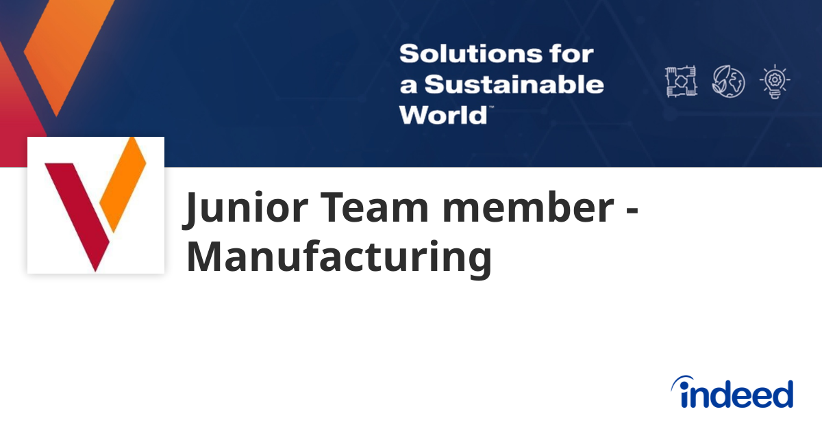Junior Team member - Manufacturing - Chennai, Tamil Nadu - Indeed.com