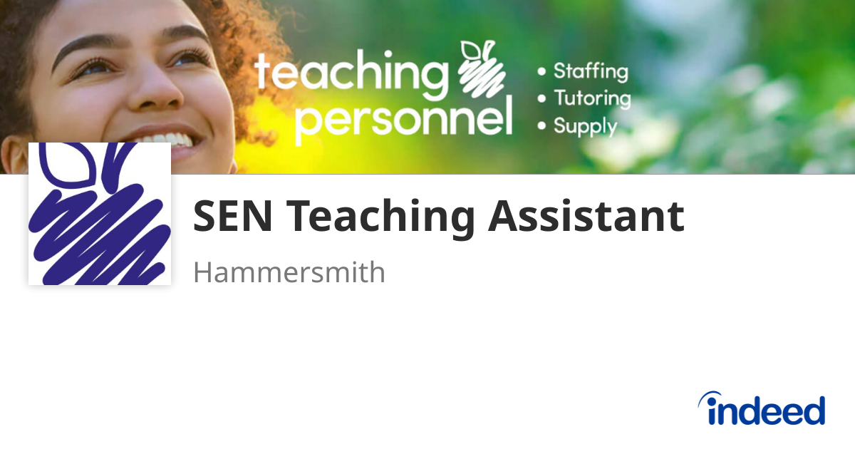 SEN Teaching Assistant - Hammersmith - Indeed.com