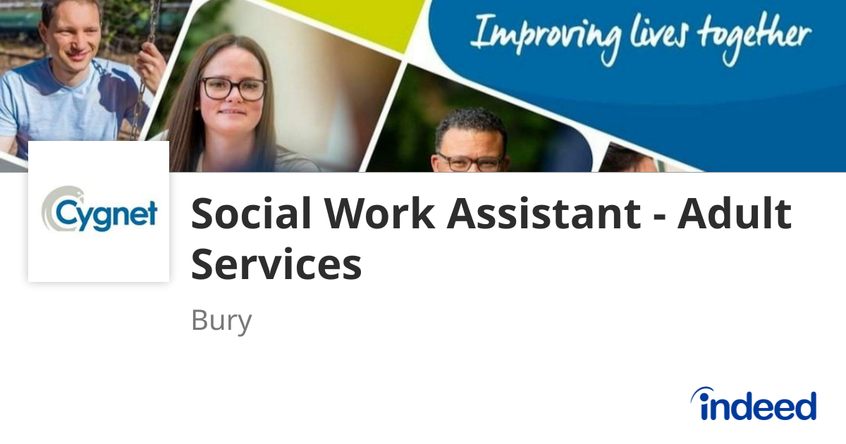 Social Work Assistant - Adult Services - Bury BL8 2BS - Indeed.com