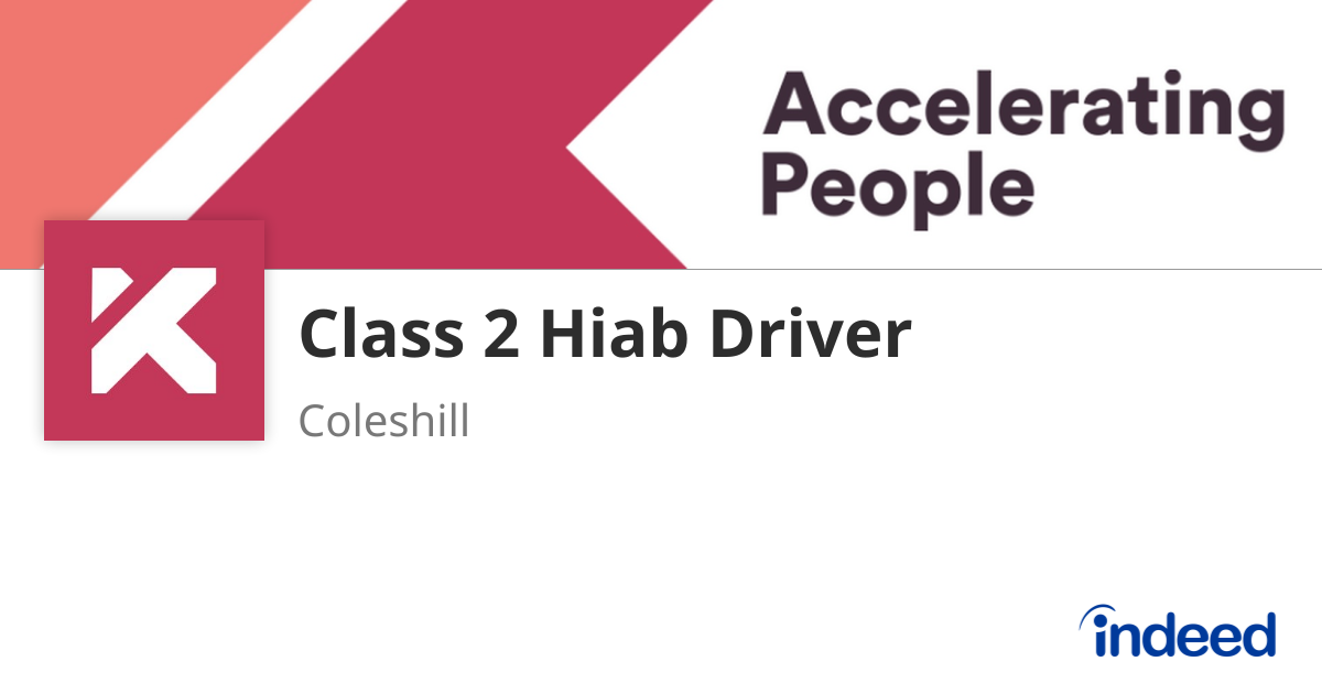 Class 2 Hiab Driver - Coleshill - Indeed.com