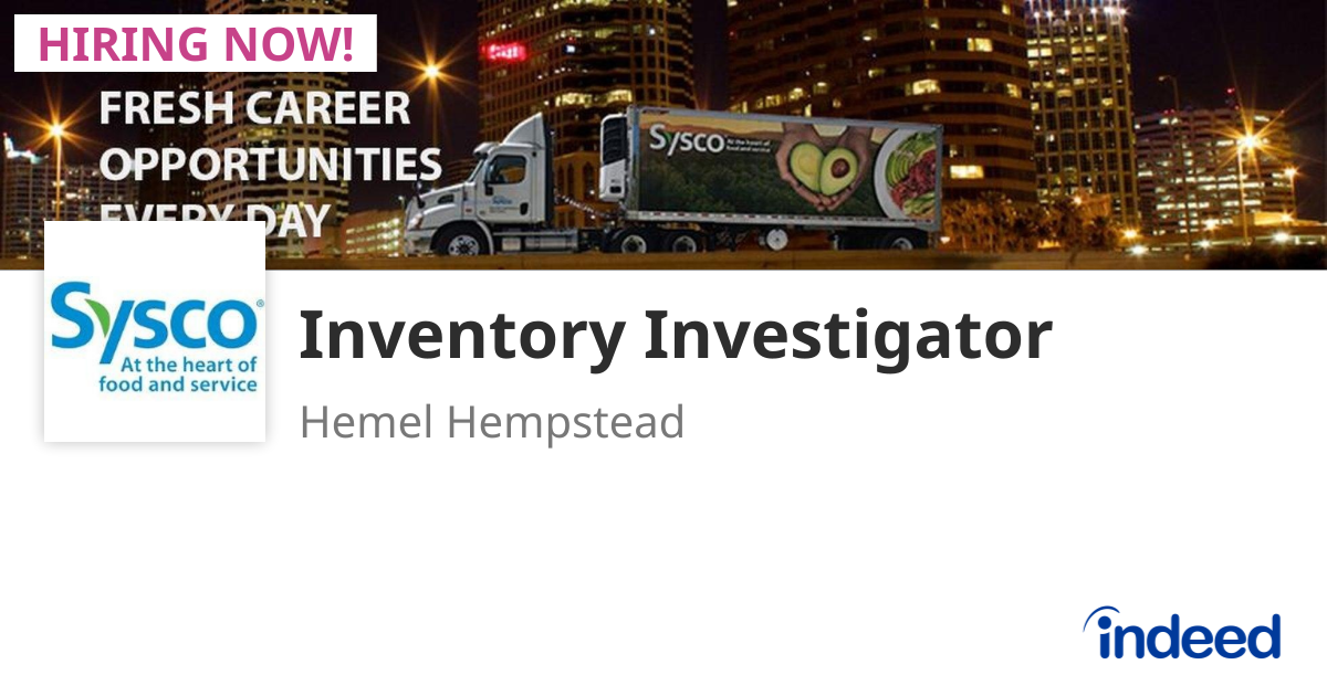 Inventory Investigator - Hemel Hempstead - Indeed.com