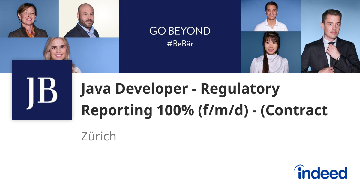Java Developer - Regulatory Reporting 100% (f/m/d) - (Contract through our external payroll ...