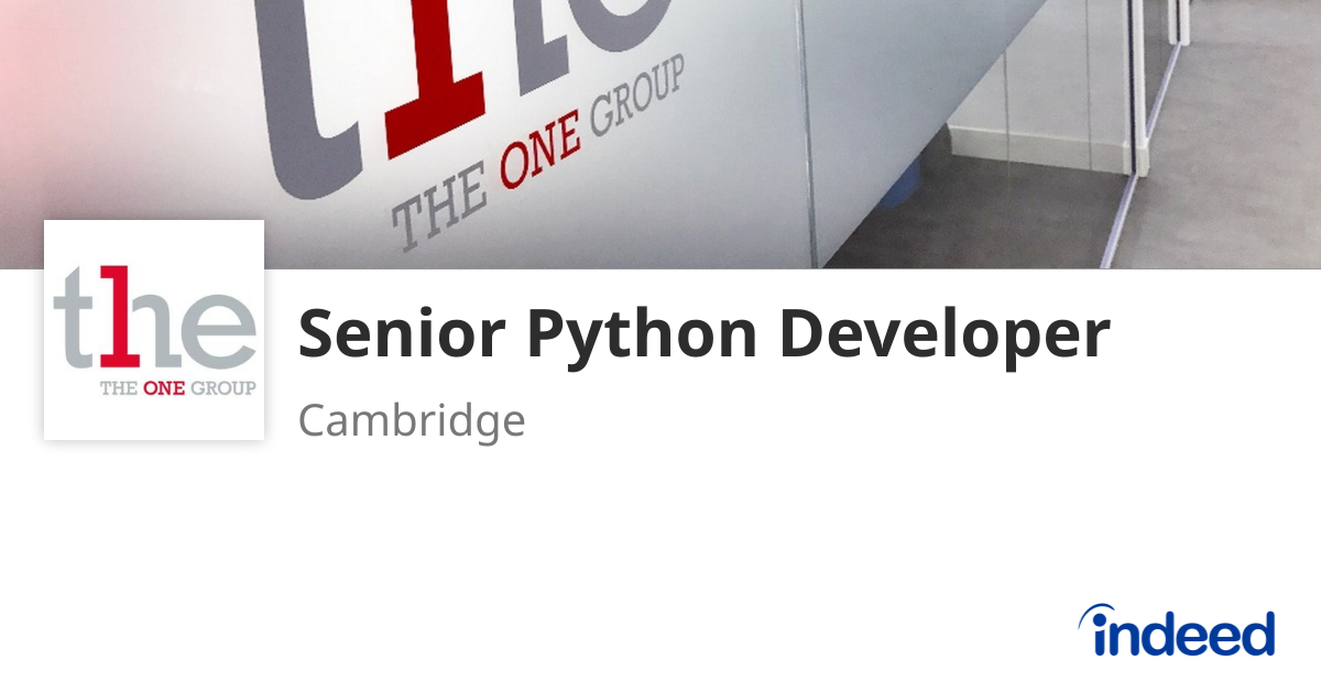 Senior Python Developer - Cambridge CB24 9HF - Indeed.com