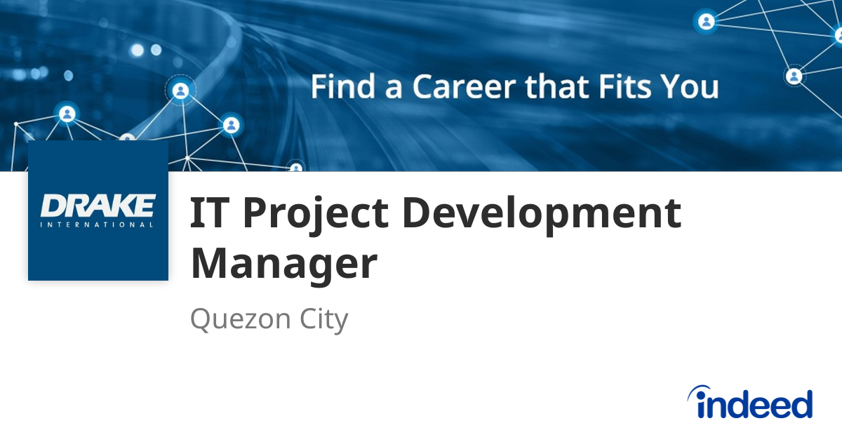 IT Project Development Manager - Quezon City - Indeed.com