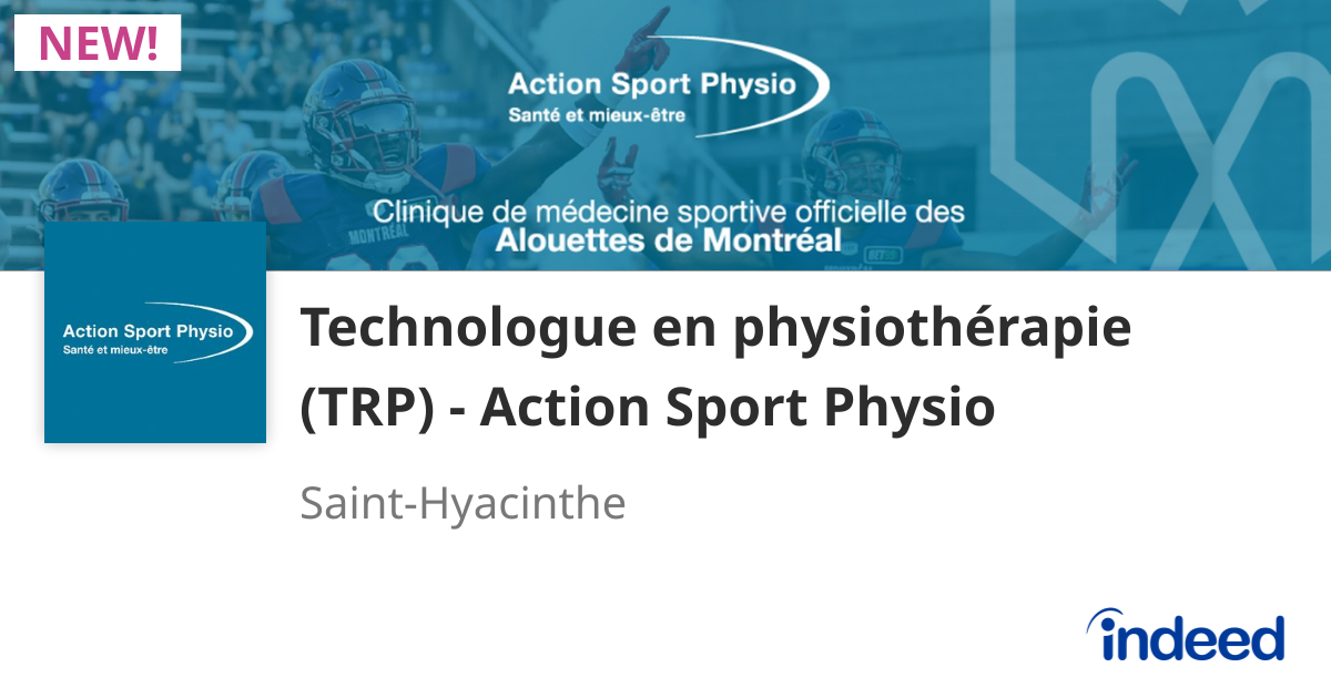 Technologue en physiothérapie (TRP) - Action Sport Physio Saint ...