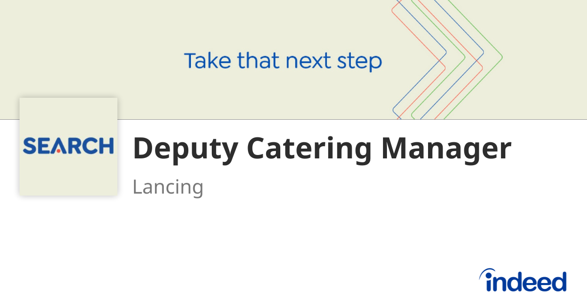 Deputy Catering Manager - Lancing - Indeed.com