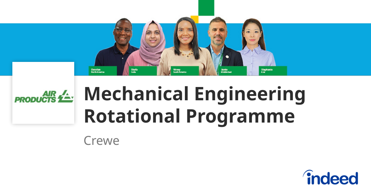 Mechanical Engineering Rotational Programme (2026) - Crewe CW1 6AP ...