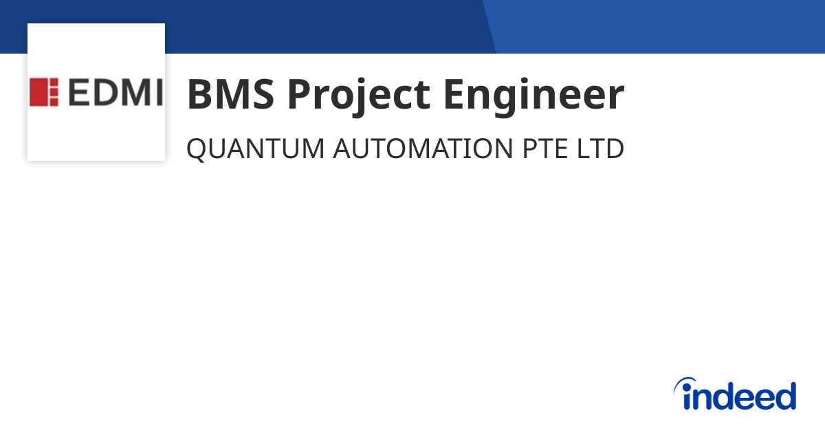 BMS Project Engineer - Singapore - Indeed.com