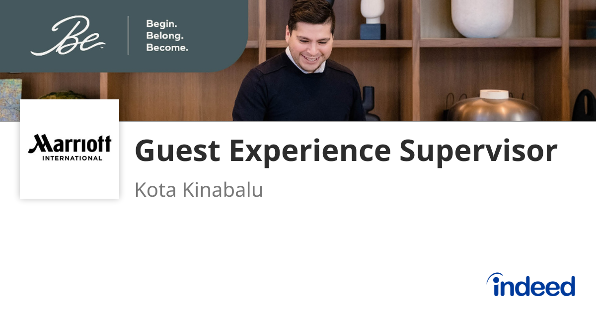 Guest Experience Supervisor - Kota Kinabalu - Indeed.com