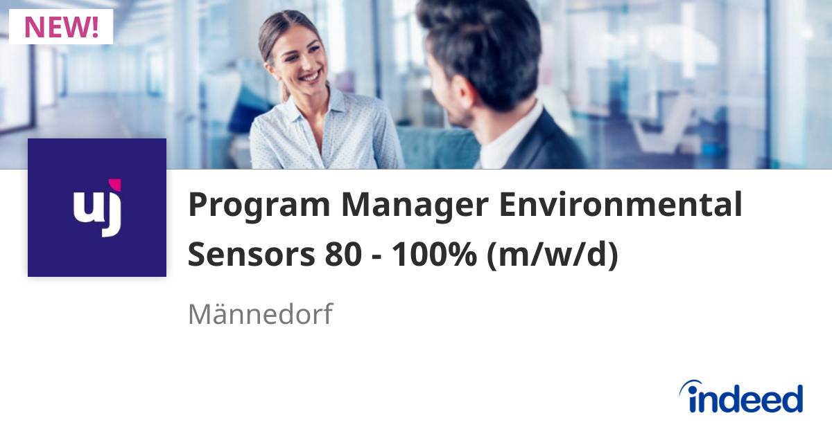 Program Manager Environmental Sensors 80 - 100% (m/w/d) - Männedorf, ZH ...
