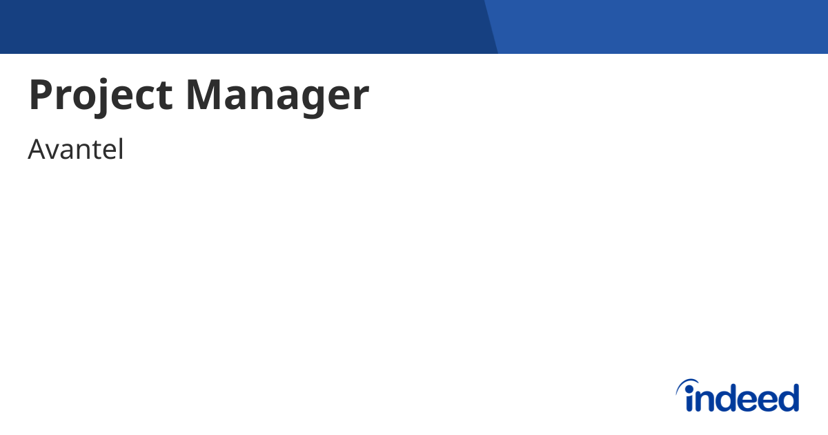 Project Manager - Hyderabad, Telangana - Indeed.com