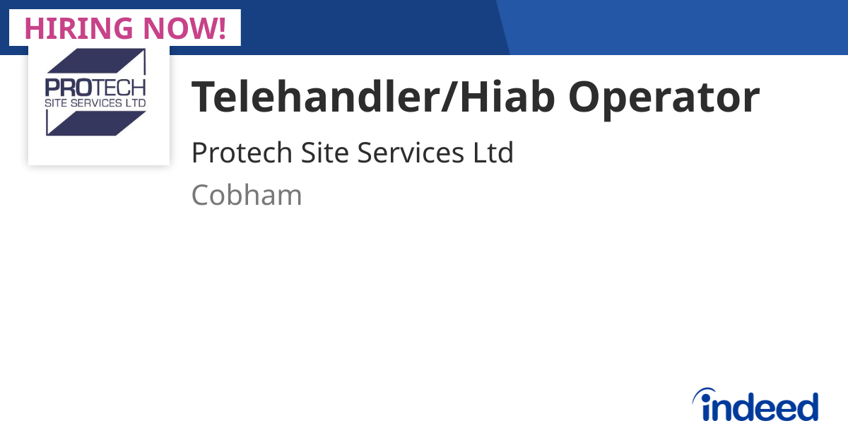Telehandler/Hiab Operator - Cobham - Indeed.com