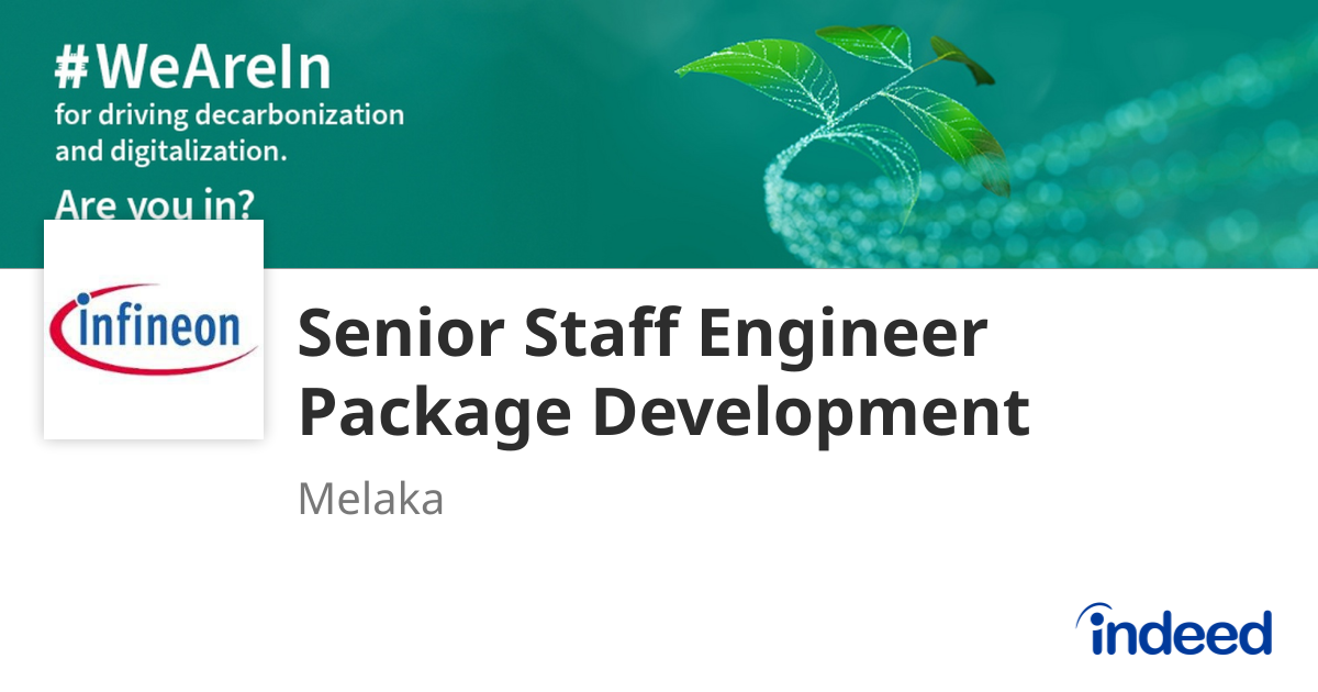 Senior Staff Engineer Package Development - Melaka - Indeed.com