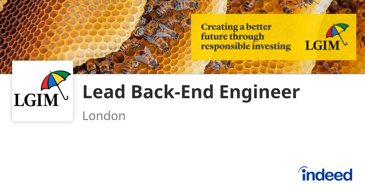 Lead Back-End Engineer - London - Indeed.com