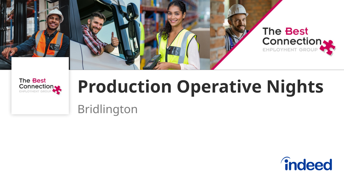 Production Operative Nights - Bridlington YO15 3QY - Indeed.com
