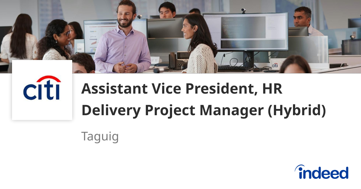 Assistant Vice President, HR Delivery Project Manager (Hybrid) - Taguig - Indeed.com