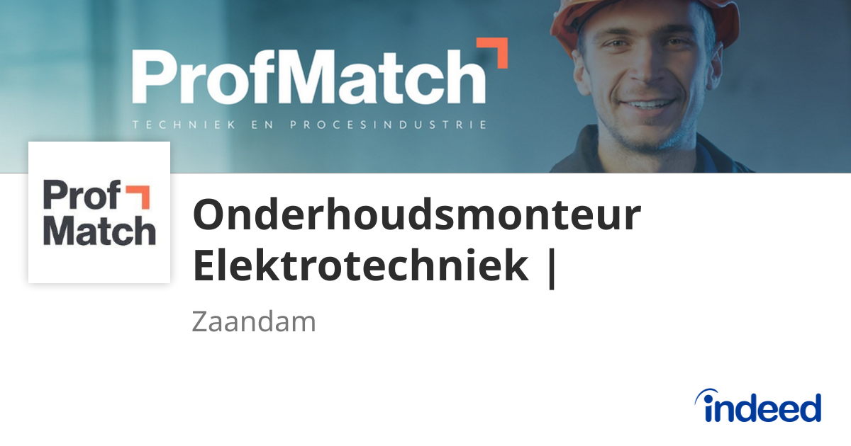 Onderhoudsmonteur Elektrotechniek | Waterzuivering - Zaandam - Indeed.com