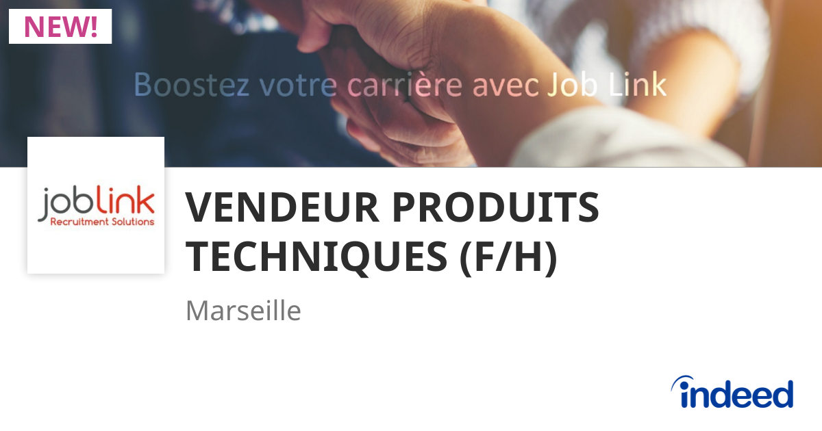 VENDEUR PRODUITS TECHNIQUES (F/H) - 13011 Marseille - Indeed.com
