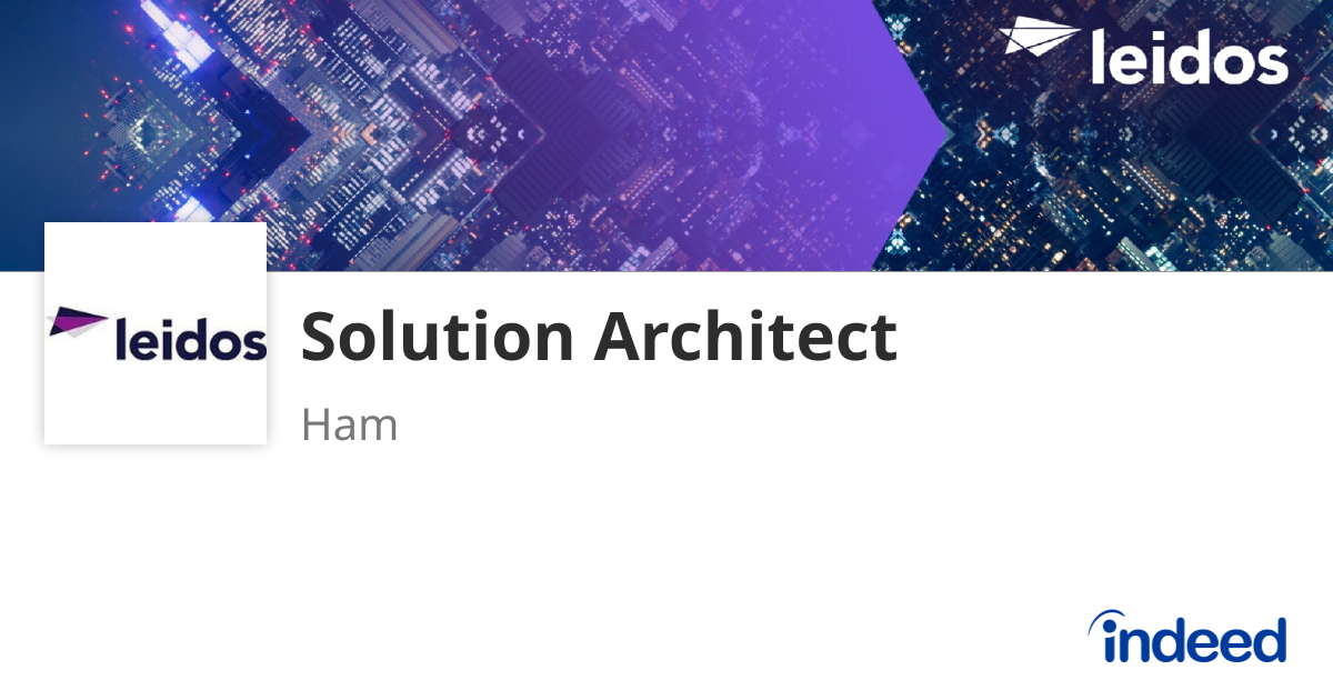 Solution Architect - Ham - Indeed.com