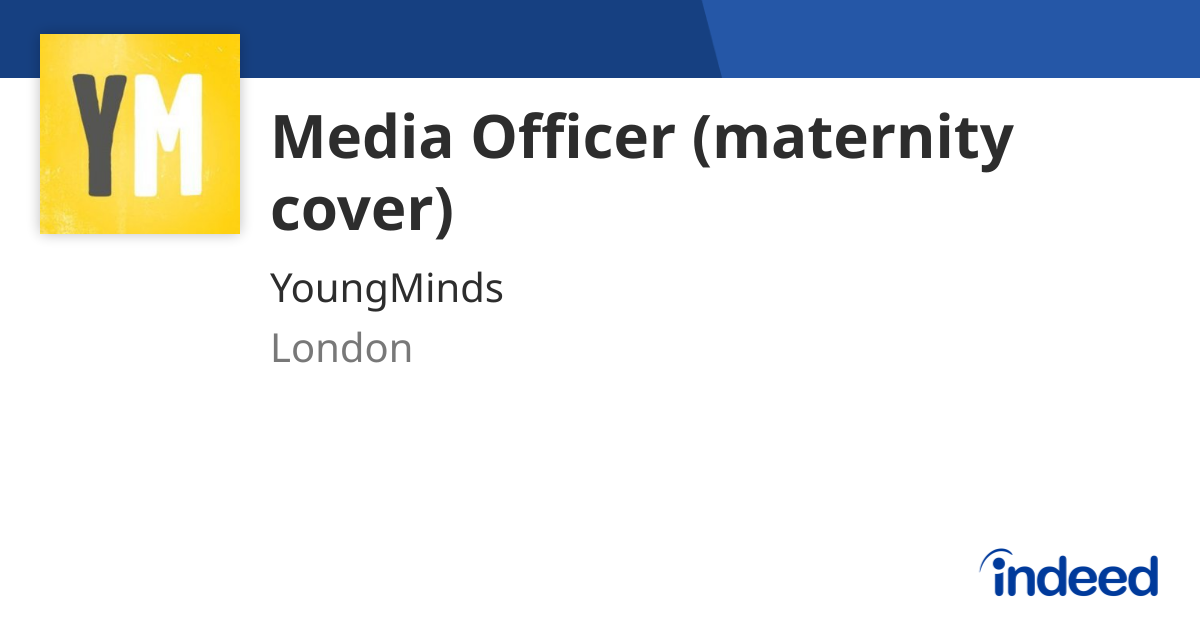 Media Officer (maternity cover) - London - Indeed.com